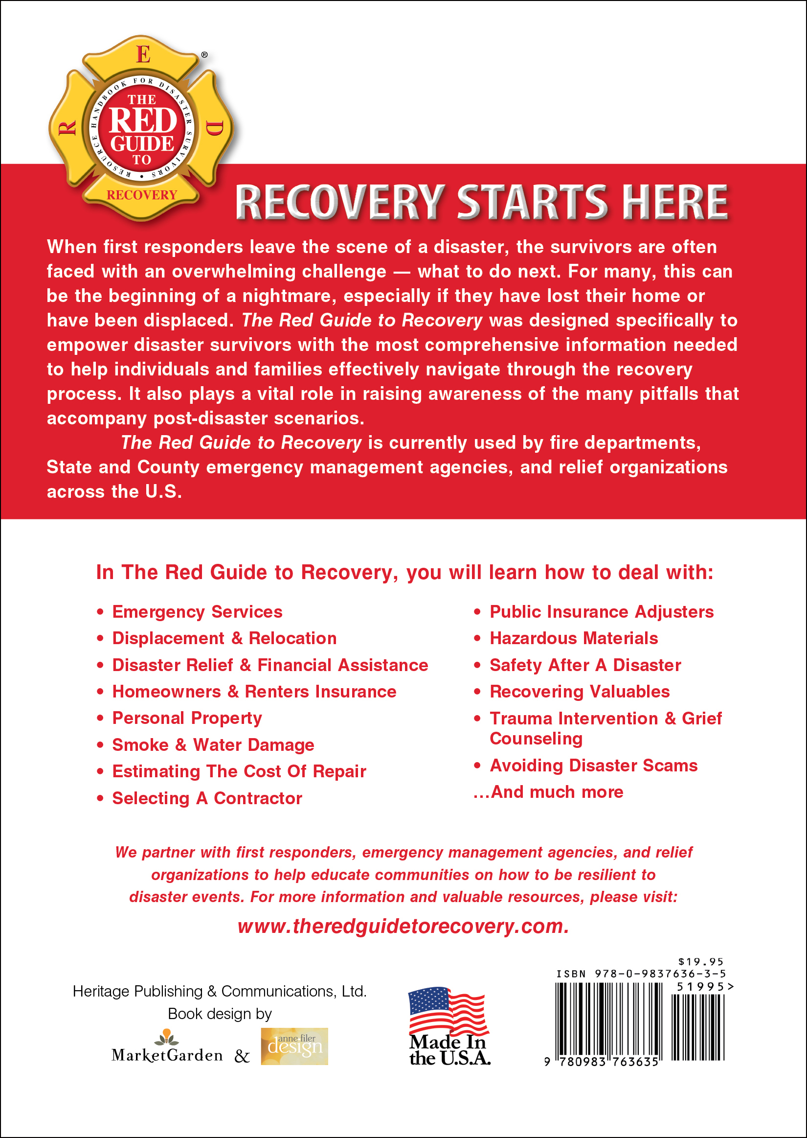 Help Fund The Red Guide to Recovery Book Donation Program for Disaster ...