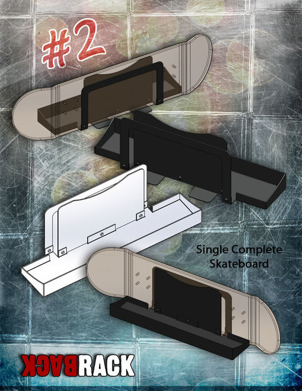 Back Rack: Skateboard Trunk Storage | Indiegogo